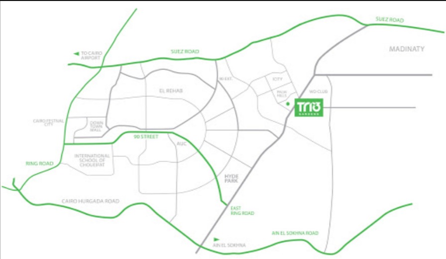Trio Gardens New Cairo Compound M2 Development | Real Estate Egypt